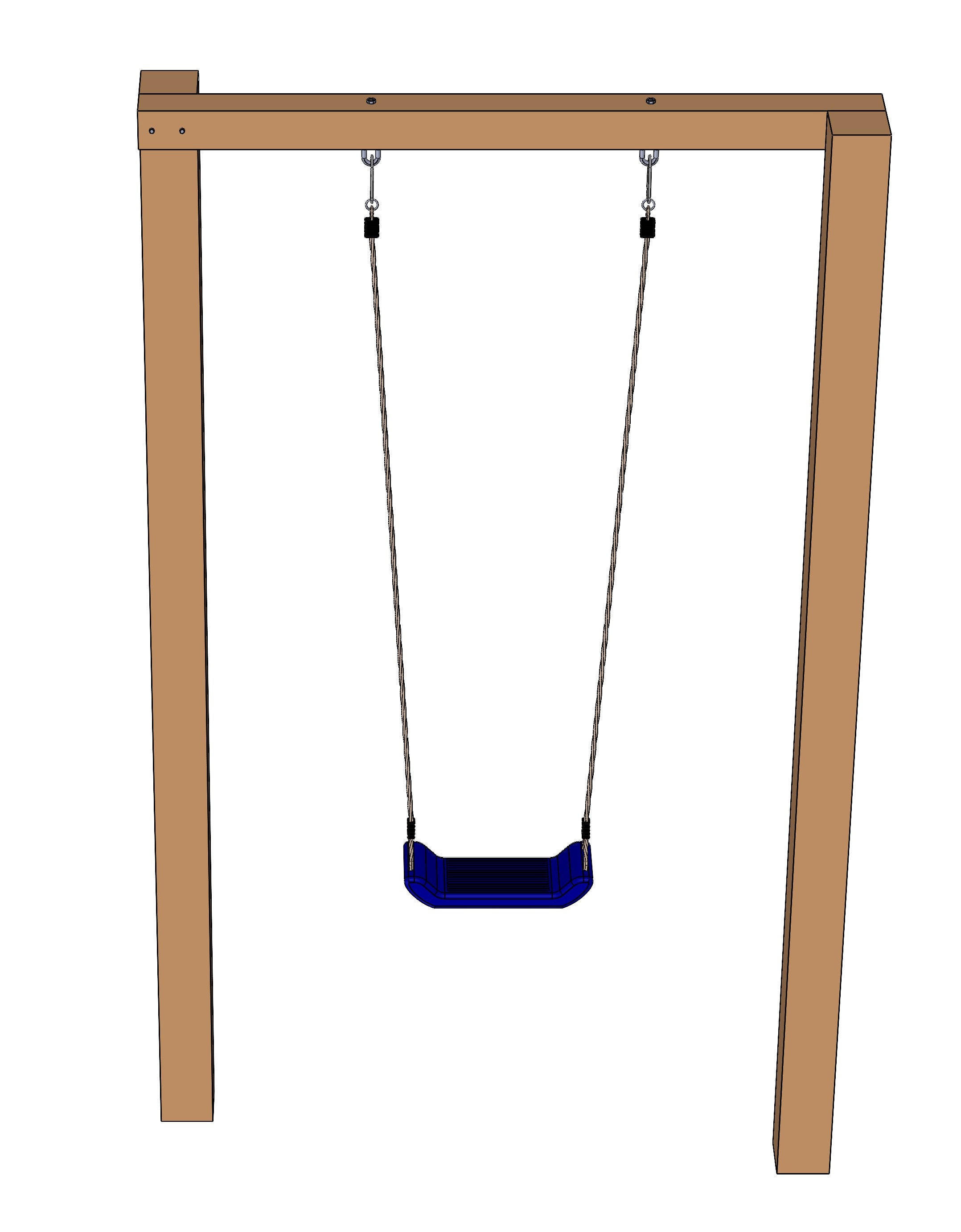 Kids Single Swing Set Plans & Assembly Instructions Comes - Etsy