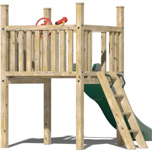 DIY Tower Climbing Frame Woodworking Plans: Kids Playground Slide ...