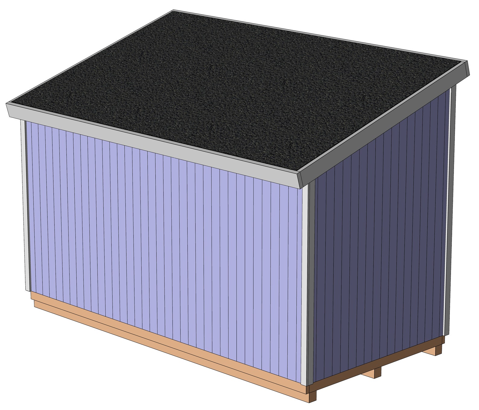 6x12 Lean to Shed Plans PDF | Lawn Equipment & Tool Storage Shed | DIY ...
