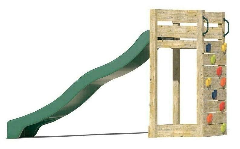 Climbing Frame With Slide and Rock Wall Plans & Assembly - Etsy
