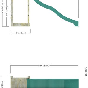 Climbing Frame With Slide and Wooden Climbers Plans & Assembly ...
