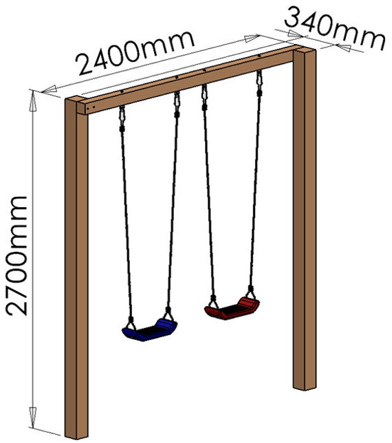 Craft Supplies & Tools Kits & How To Kids Single Swing Set Plans ...