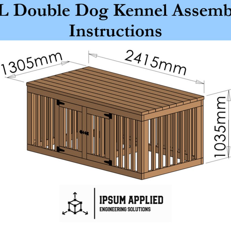 Double Dog Kennel - Etsy