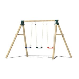 DIY Triple Swing Set Woodworking Plans: Step-by-step Guide for Outdoor ...