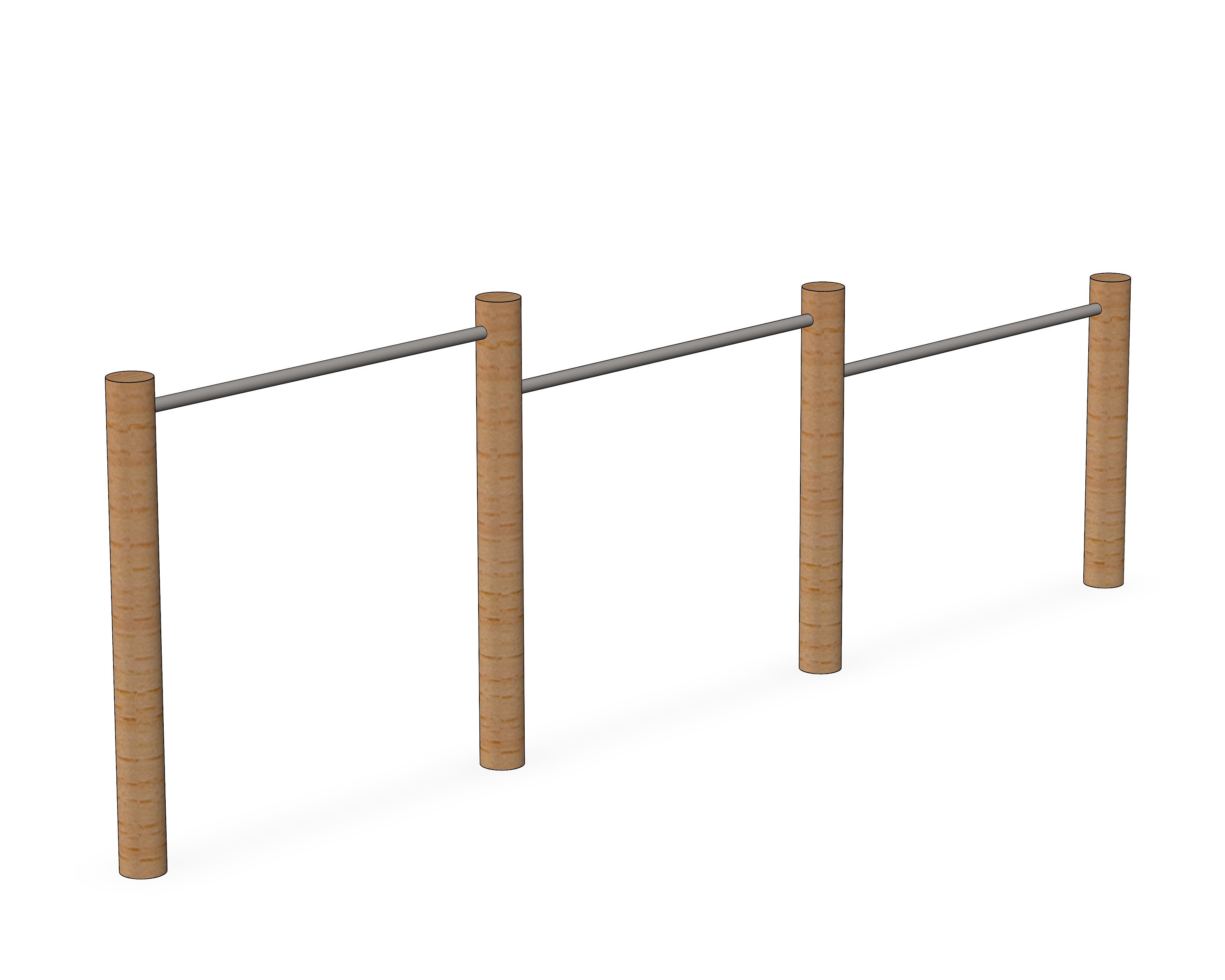 Outdoor Triple Pull-up Bars Plans & Assembly Instructions - Comes With ...