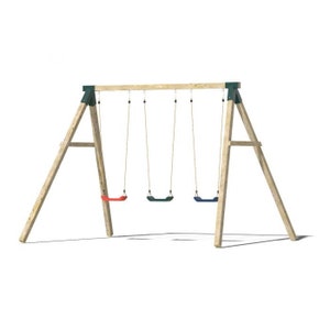DIY Triple Swing Set Woodworking Plans: Step-by-step Guide for Outdoor ...