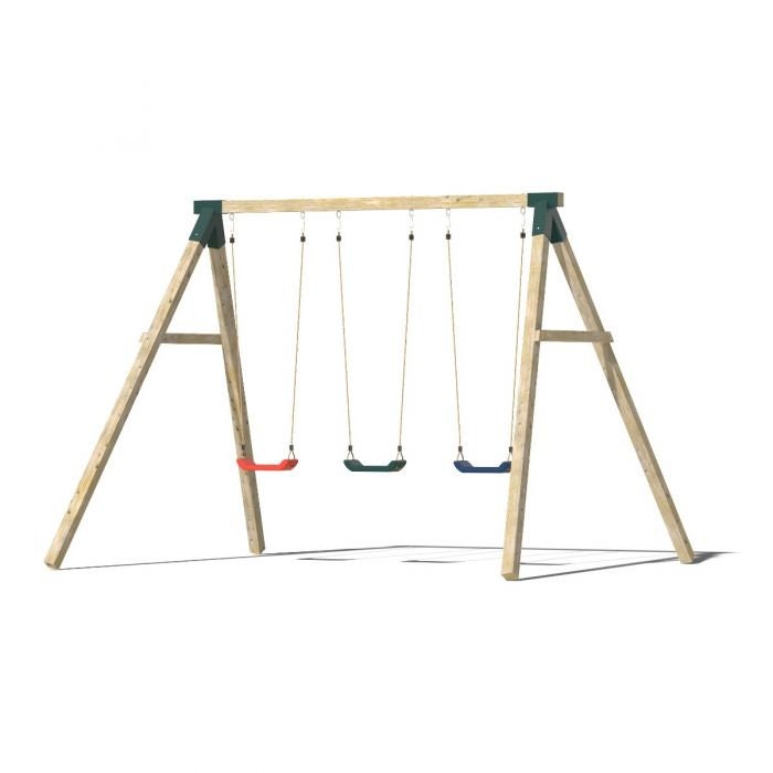 DIY Triple Swing Set Woodworking Plans: Step-by-step Guide for Outdoor ...