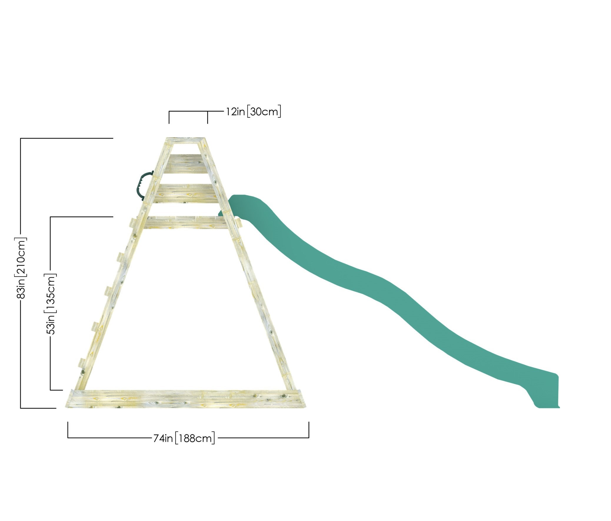 A-frame Climber With Slide and Steps Plans & Assembly - Etsy UK
