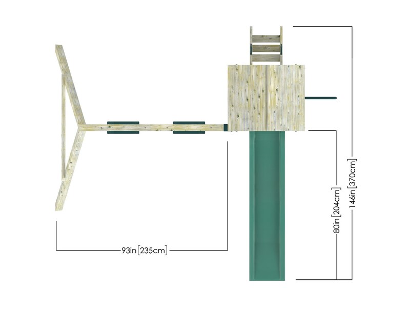 Climbing Frame With Slide, Fireman's Pole and 2 Swings Plans & Assembly ...
