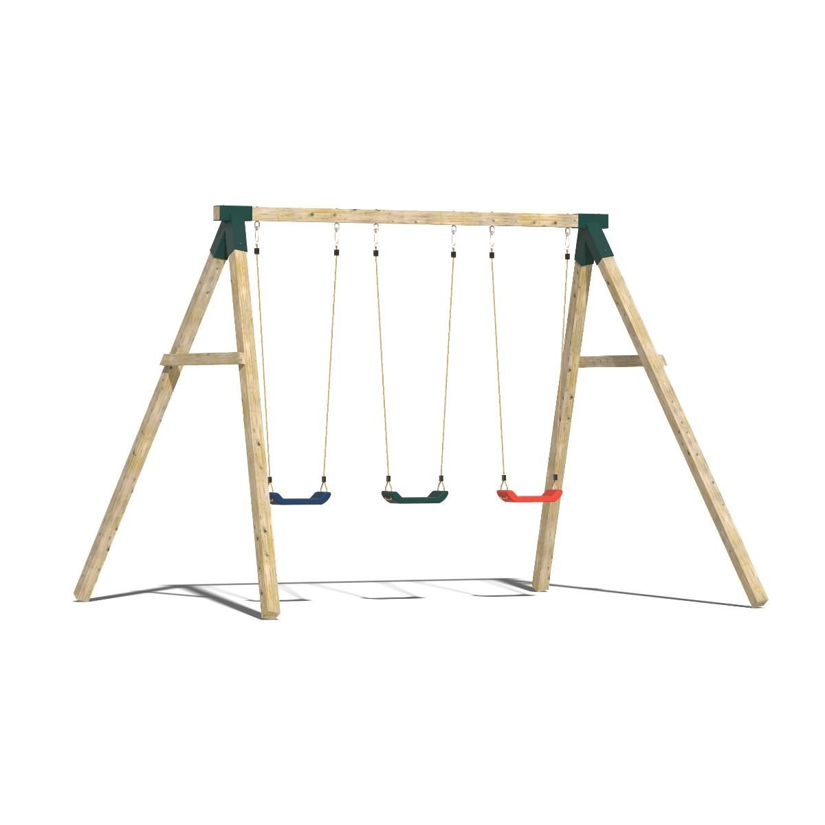 Kids Triple Swing Set Plans & Assembly Instructions Comes With Cut List ...