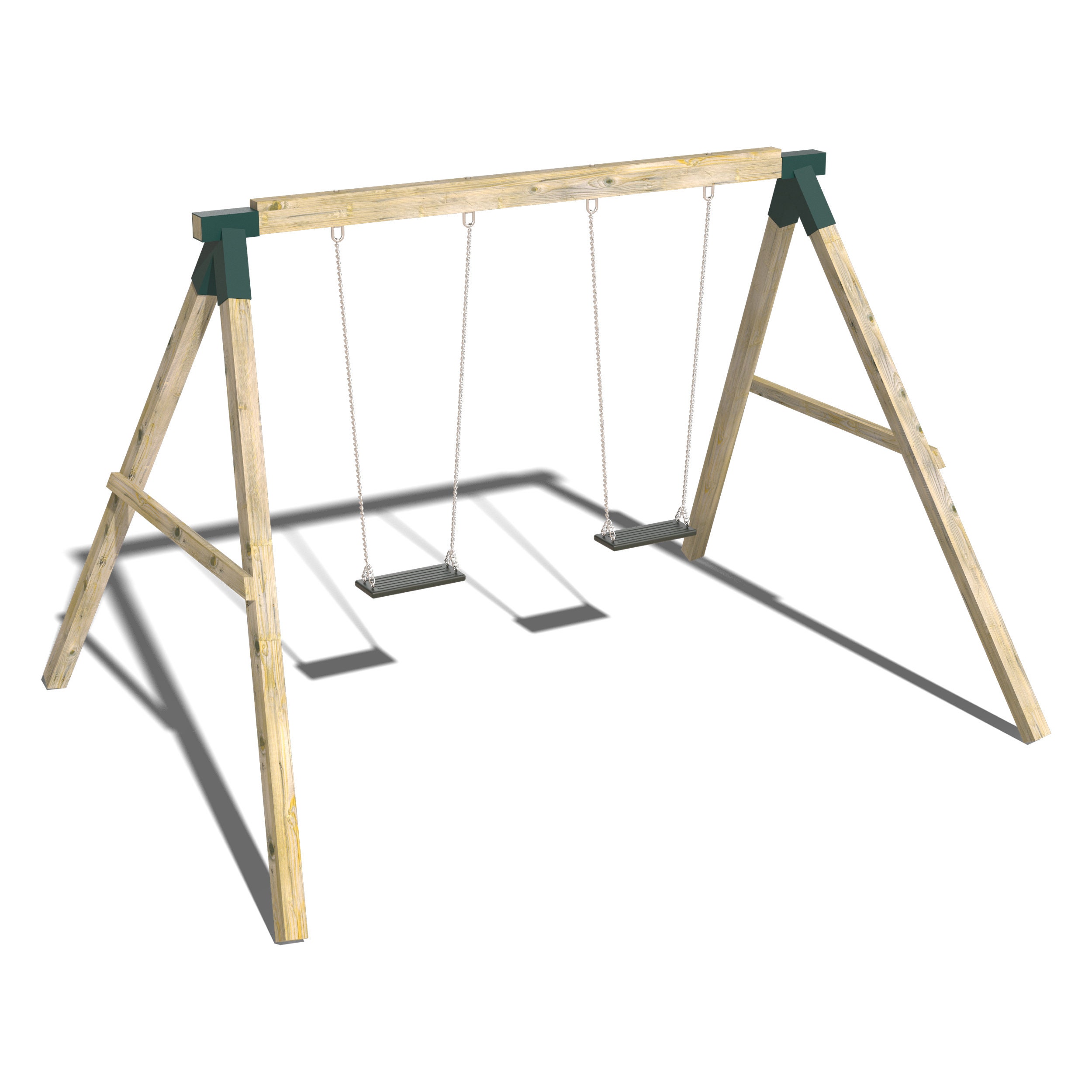 Commercial Swing Set With 2 Swings Plans & Assembly Instructions Comes ...