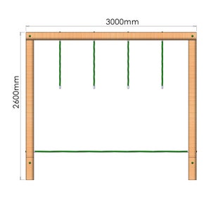 Kids Drop Rope Traverse Crossing Plans & Assembly Instructions - Comes ...