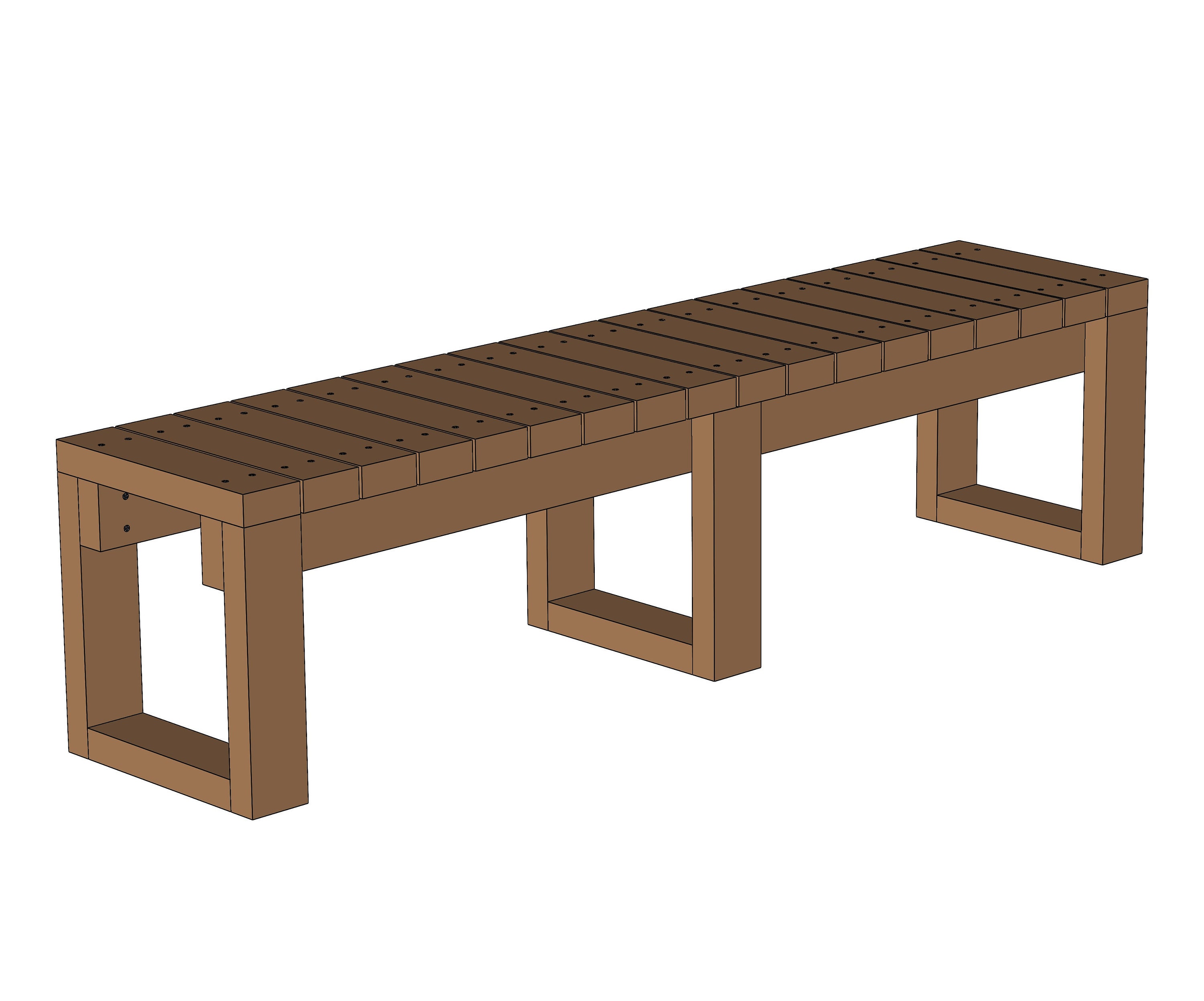 Garden Bench Plans & Assembly Instructions - Comes With Cut List and ...