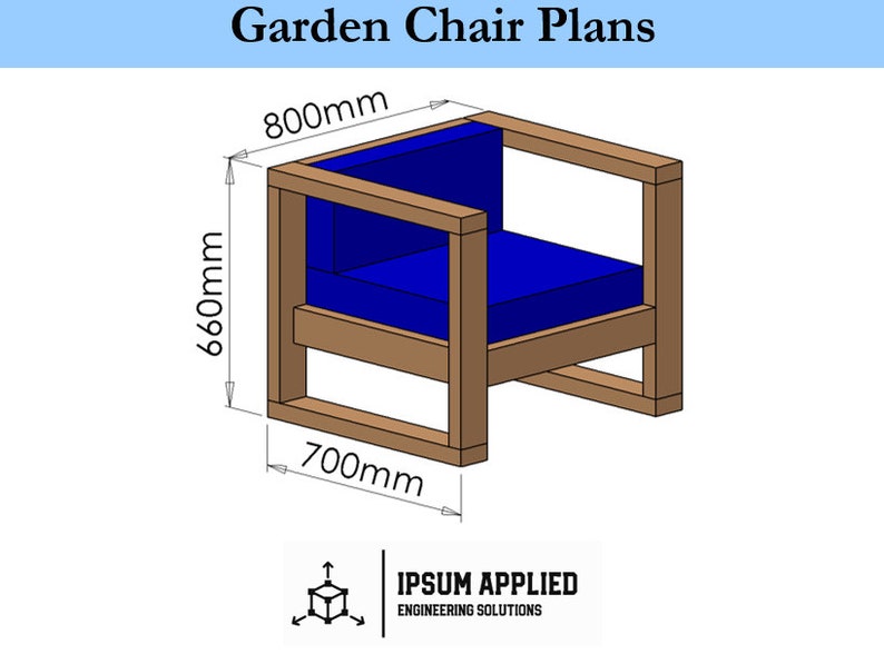 Garden Chair Plans & Assembly Instructions - Comes With Cut List and ...