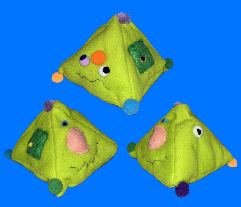 Multi-faced Triangle Art Plush - Etsy