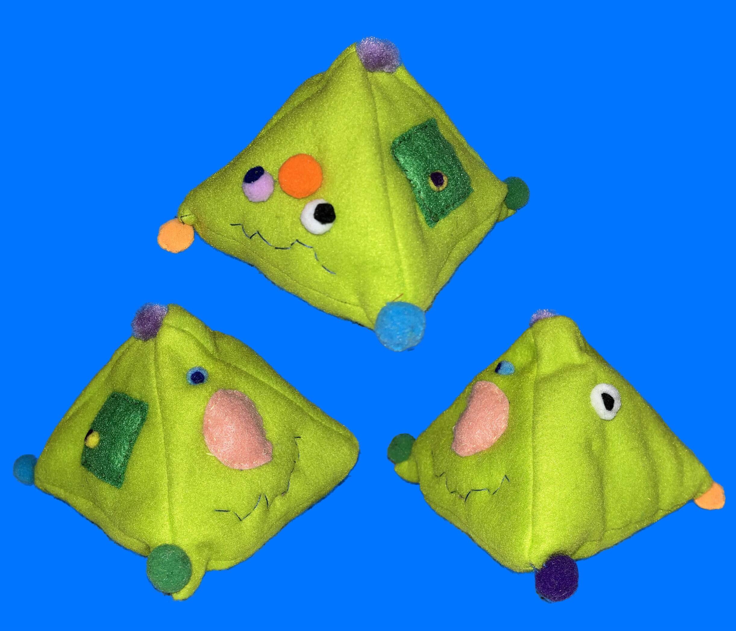 Multi-faced Triangle Art Plush - Etsy