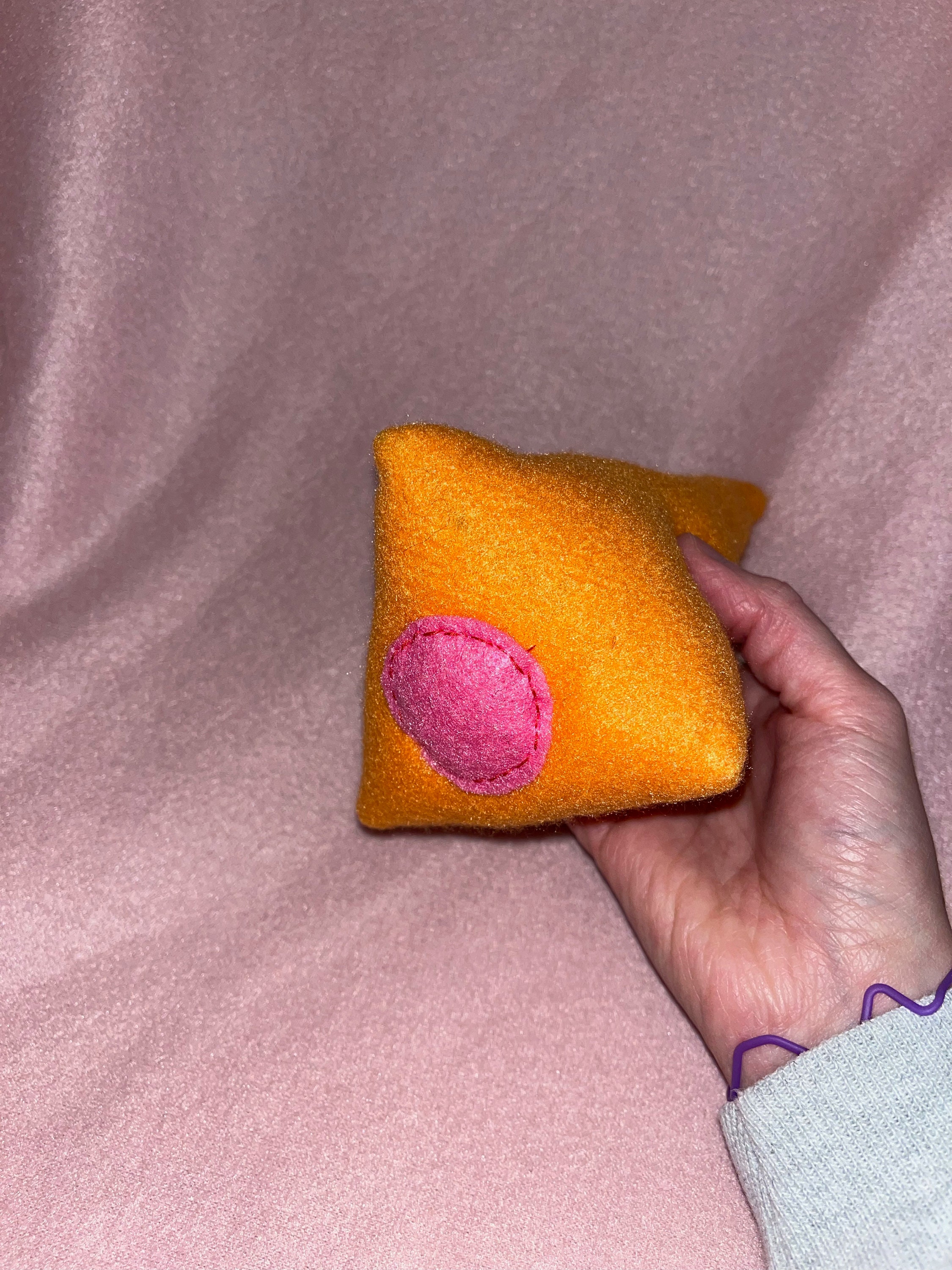 Orange Triangle Art Plush - Etsy