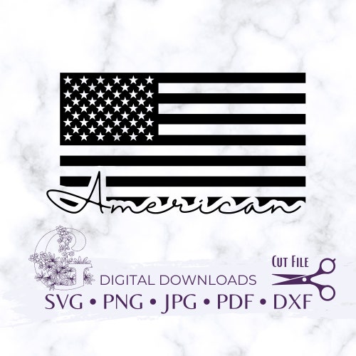 Powerstroke American Flag Png Svg Pdf Jpeg Cut Files - Etsy
