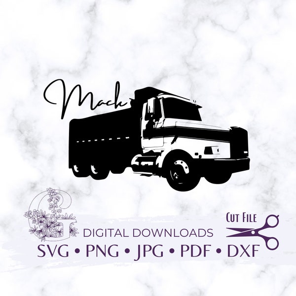 Mack Dump Truck Svg - Etsy