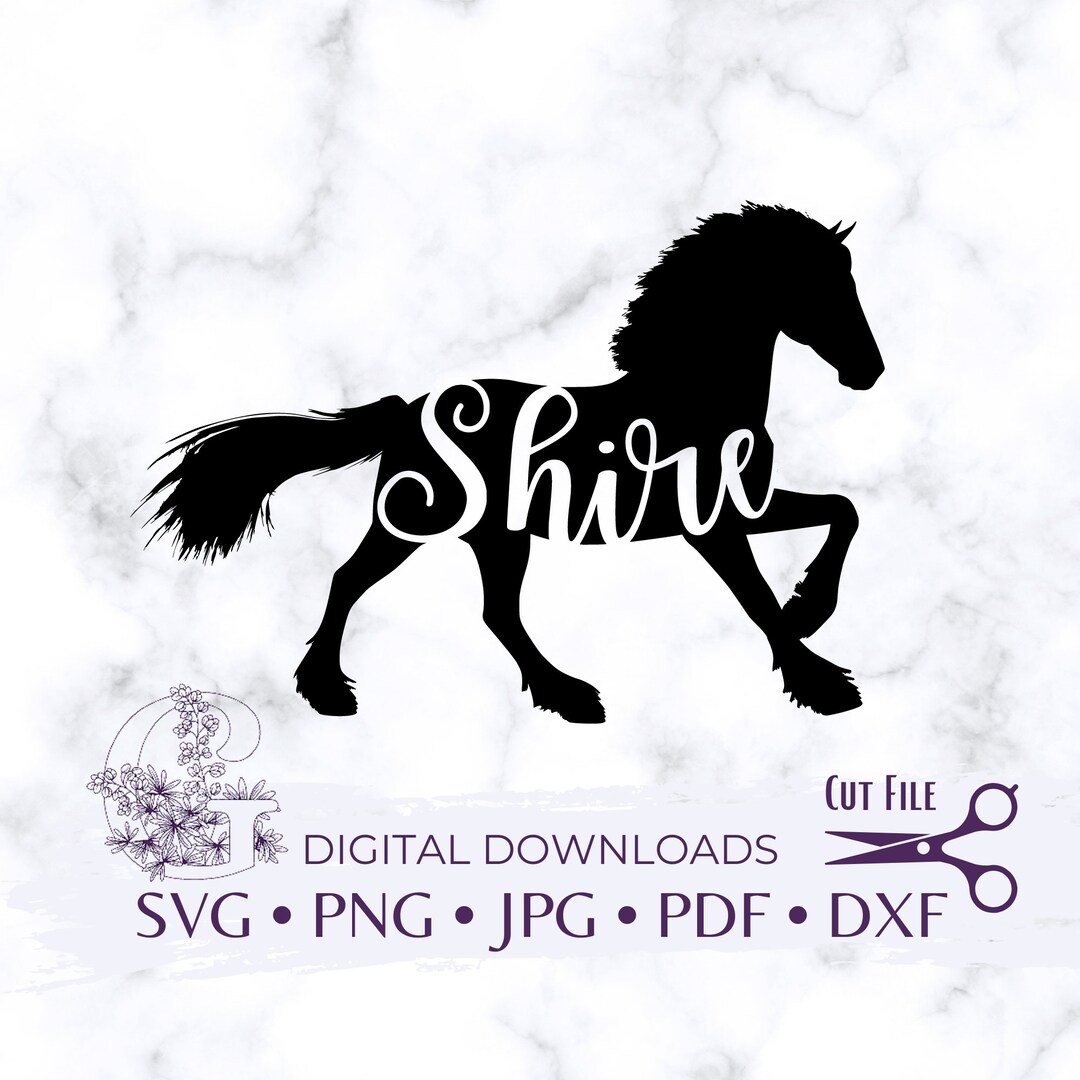 Shire Svg Draught Horse Svg Draft Horse Svg Horse - Etsy