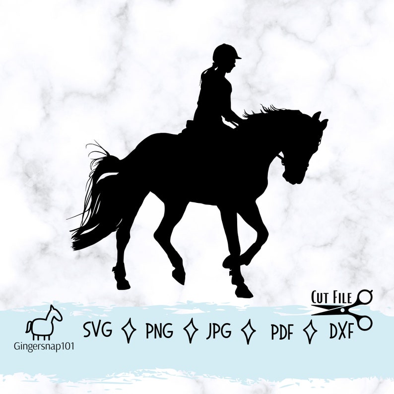 Horse and Rider Customizable Svg English Rider Svg - Etsy