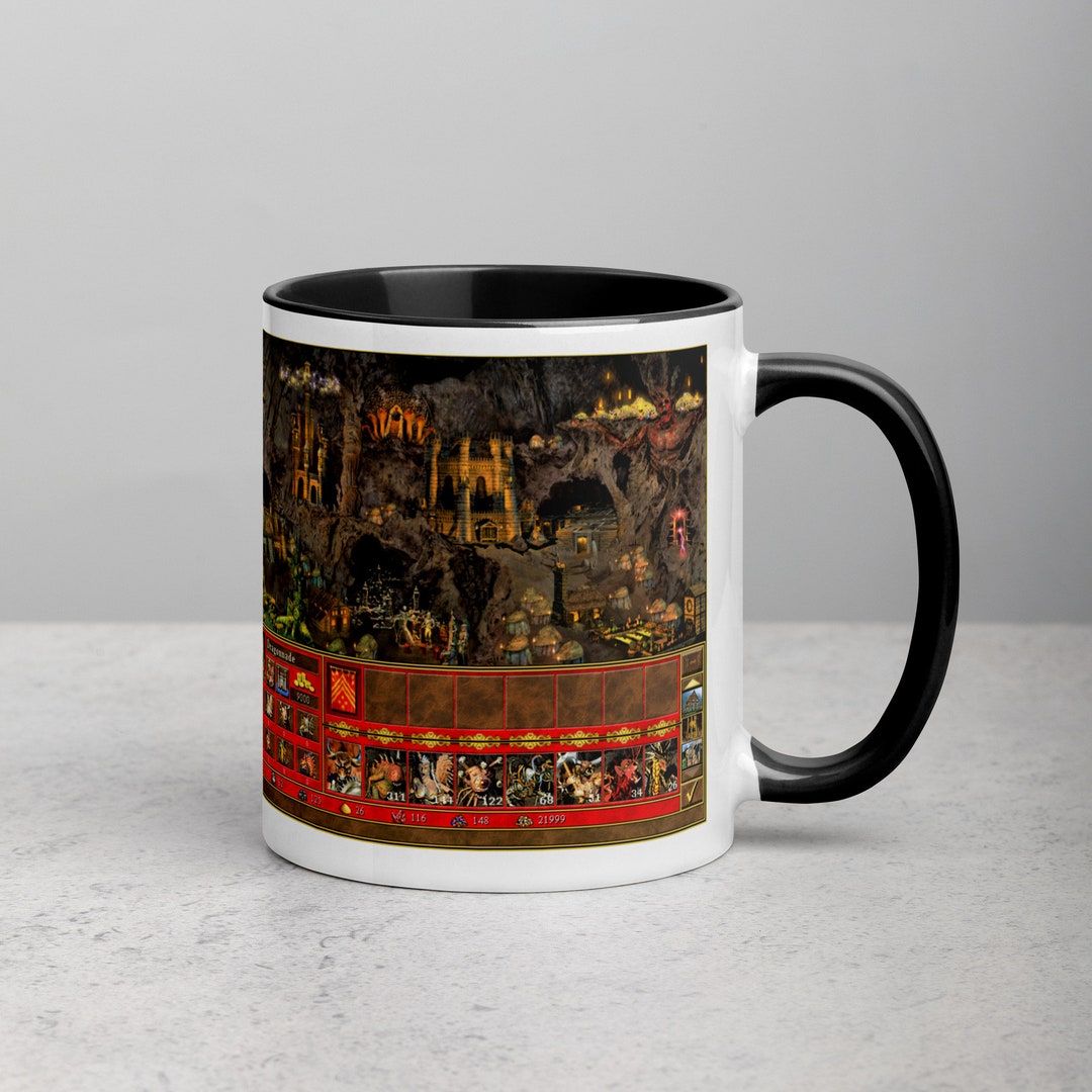 Heroes 3 Dungeon Mug - Heroes of Might and Magic 3 - Dungeon Town Mug ...