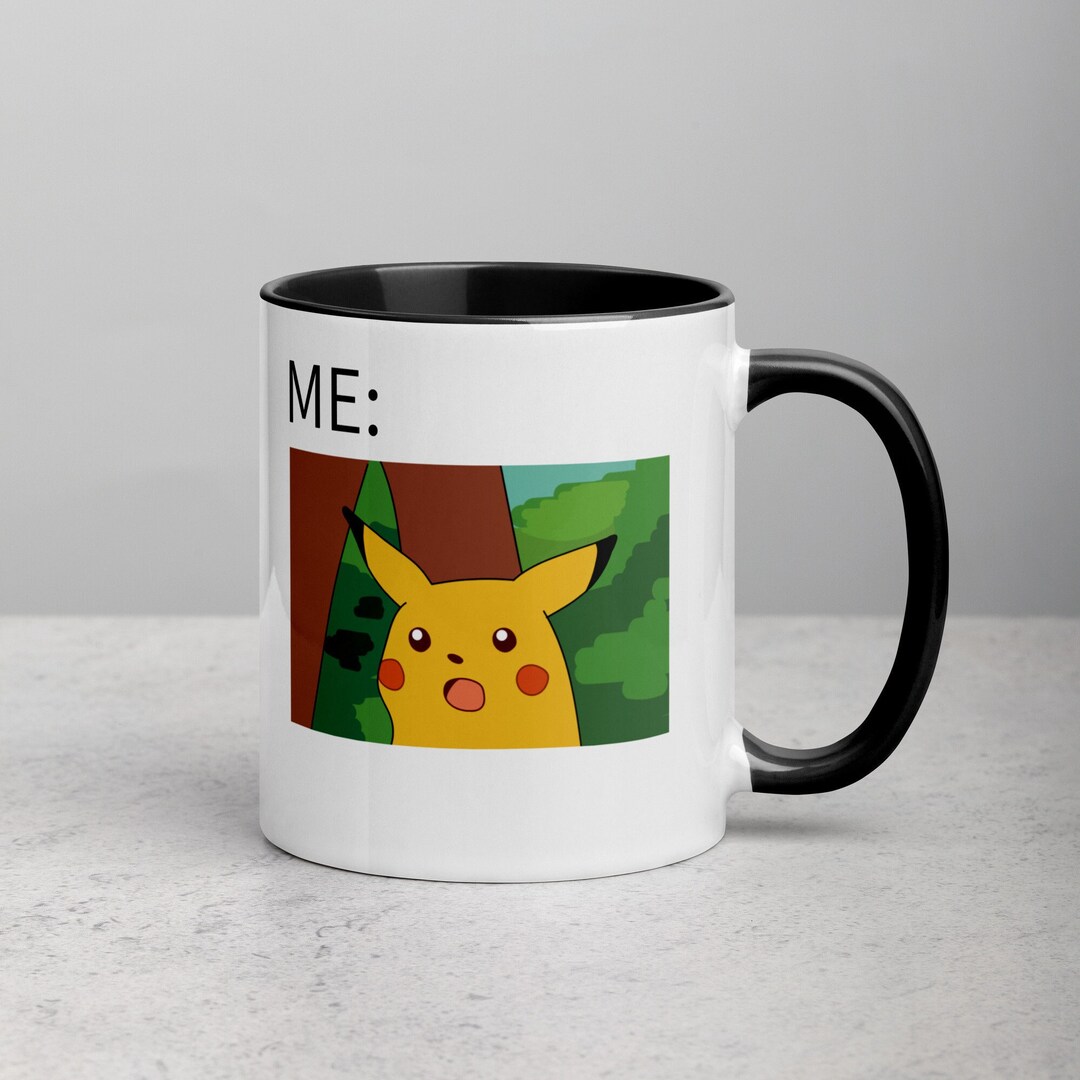 Shocked Pikachu Meme Mug Surprised Pikachu Mug Surprised Face Mug Meme ...
