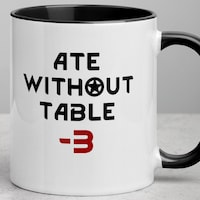 Ate Without a Table Black Rimworld Mug, Rim World Player Gift, Video ...