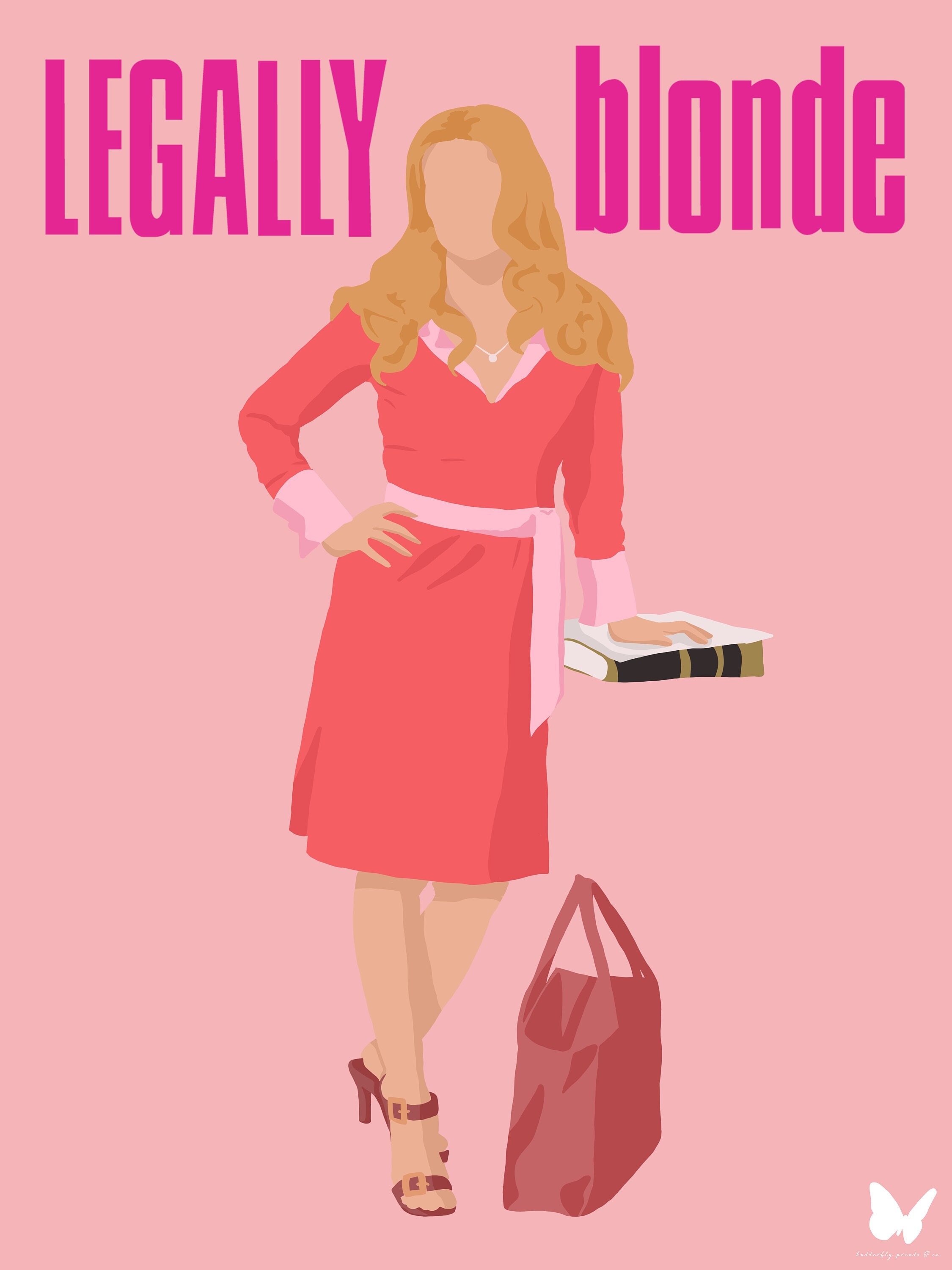Legally Blonde Minimalist Poster Digital Download | Etsy
