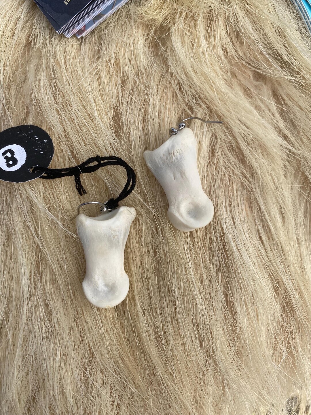 Large Deer Toe Bone Earrings - Etsy