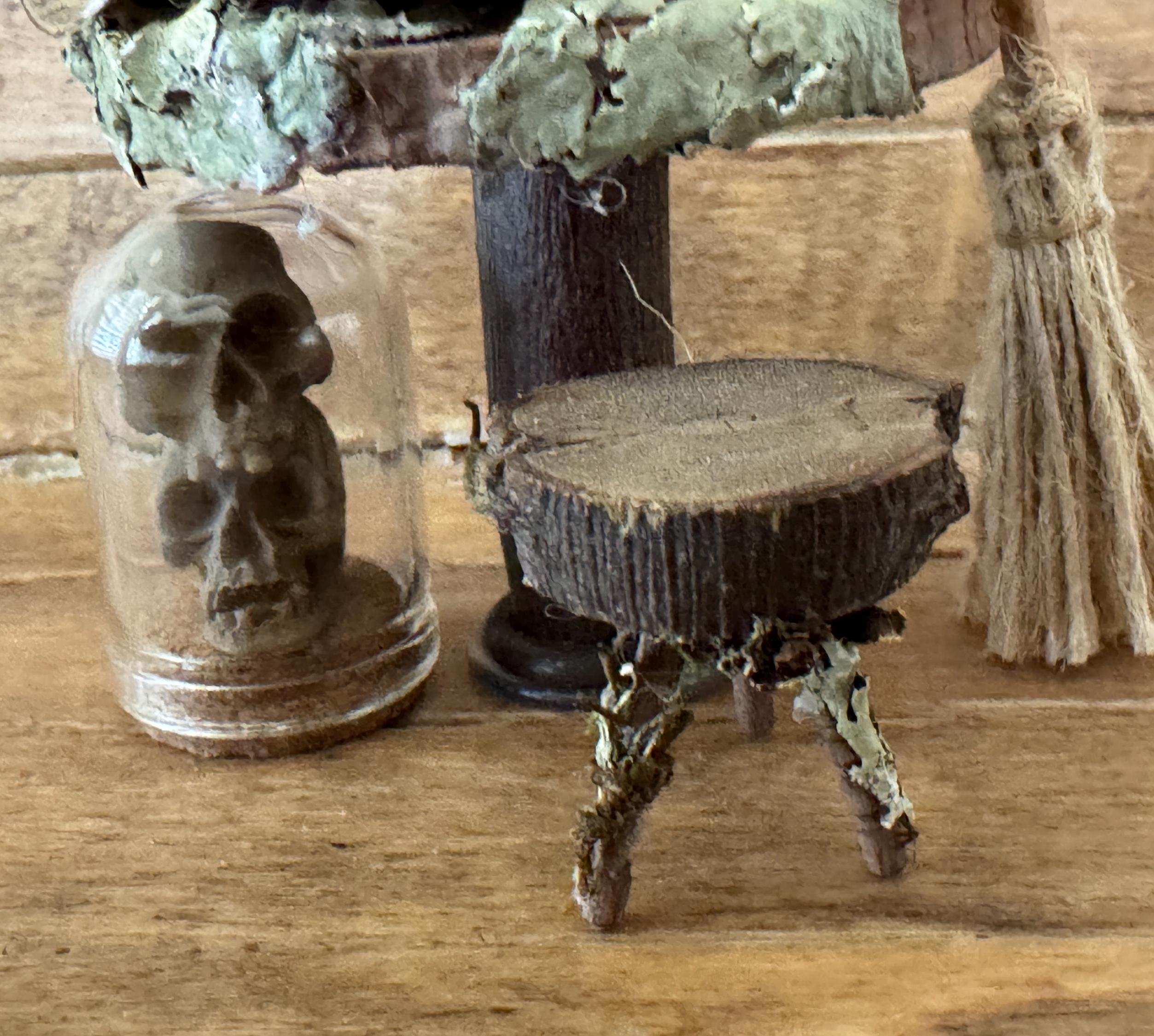 Faerie Halloween Witch's Desk With Broom - Etsy