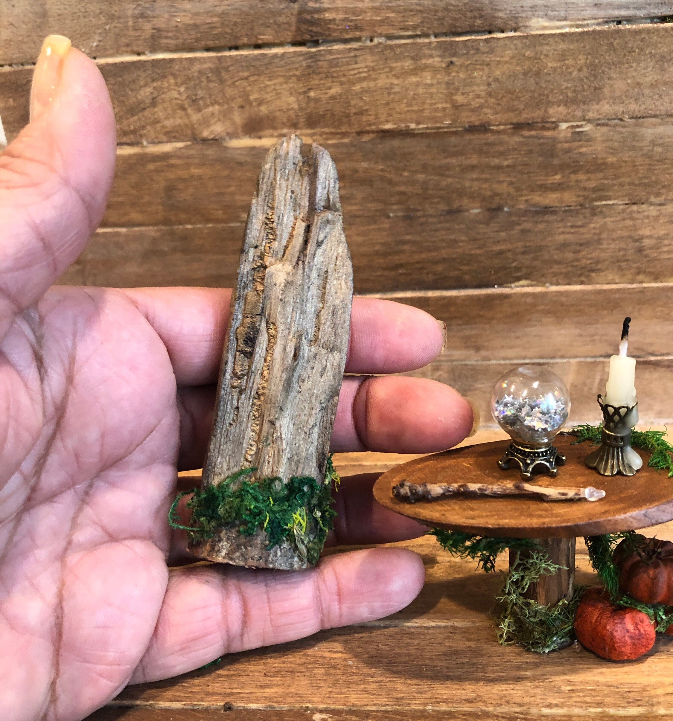 Simple Fairy Witch Desk With Chair, Crystal Ball, Candle and Wand - Etsy