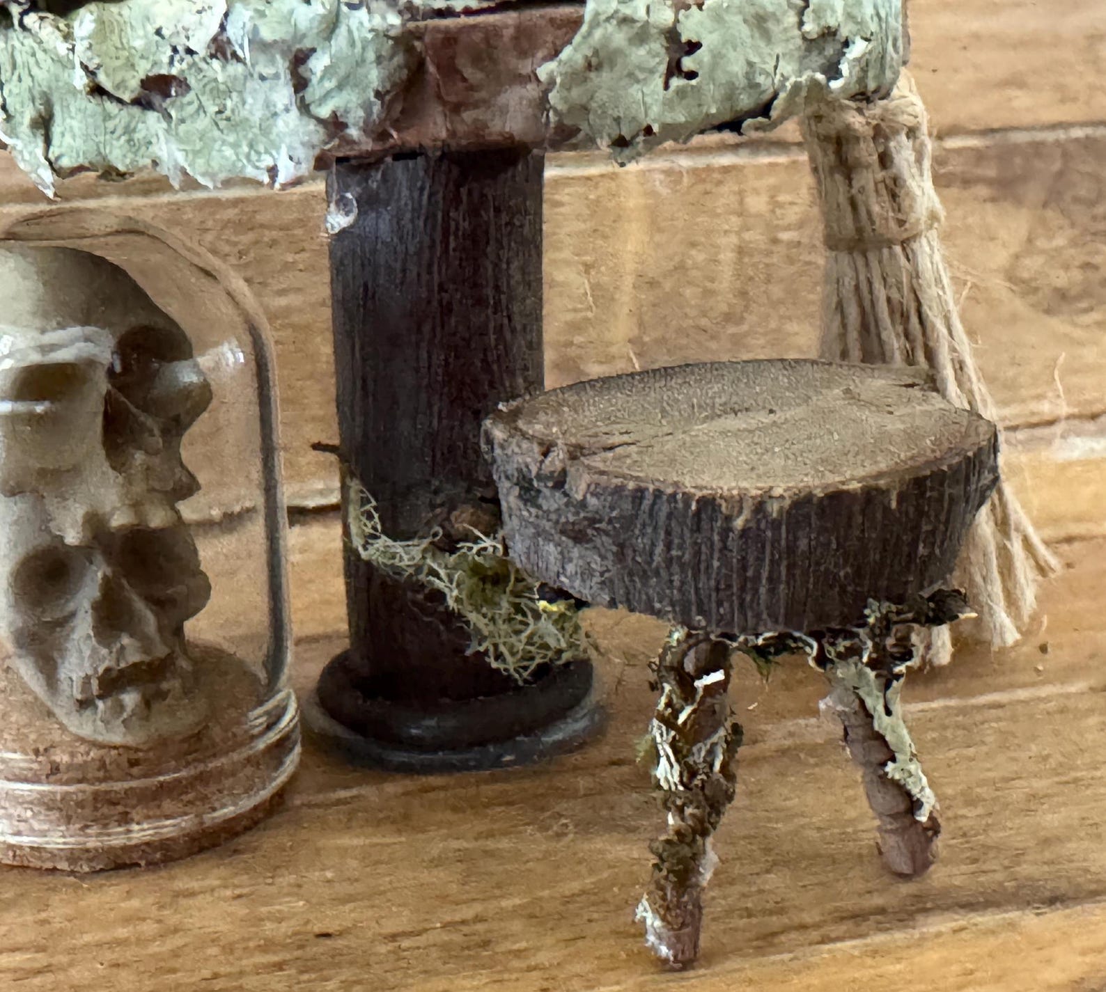 Faerie Halloween Witch's Desk With Broom - Etsy