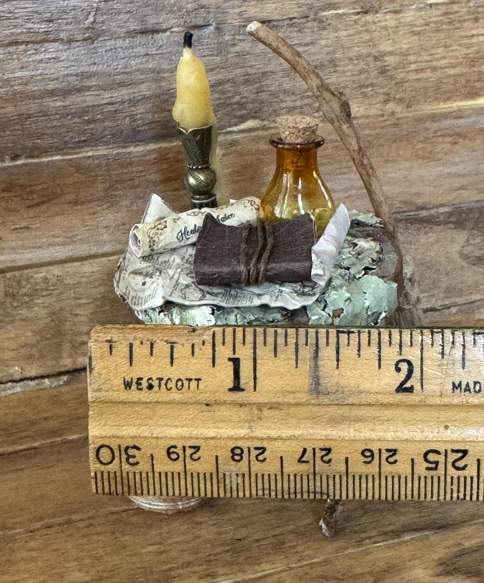 Faerie Halloween Witch's Desk With Broom - Etsy
