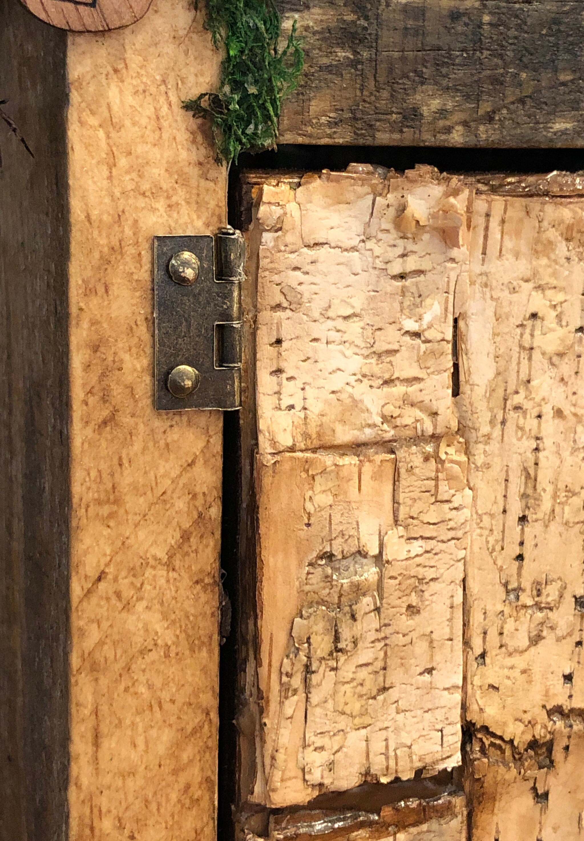 Little Wood Faerie House With Working Door and Outdoor Lantern, Garden ...