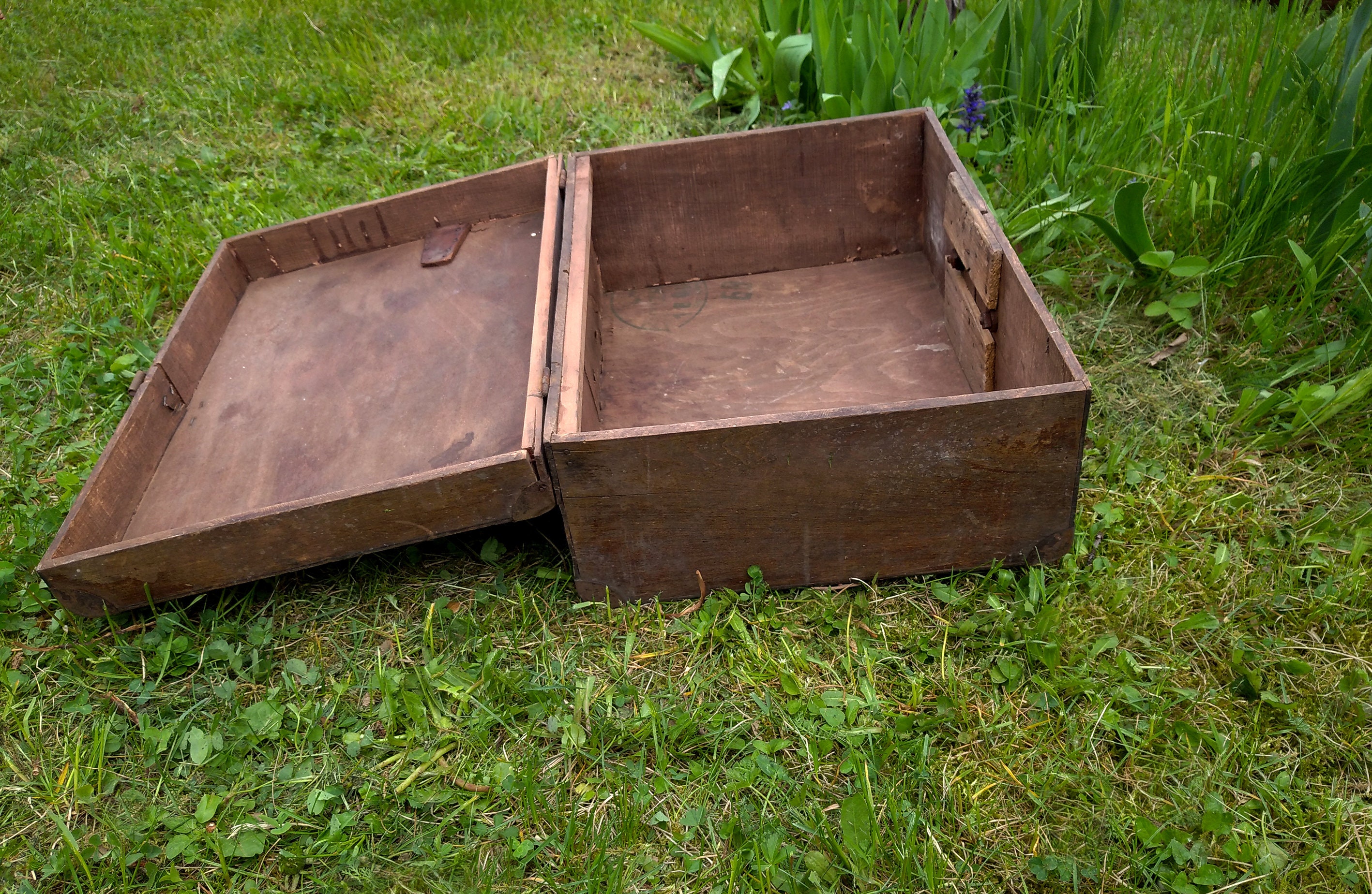 Vintage Wooden Chest, Old Storage Box ,old Wooden Box ,wood Container ...