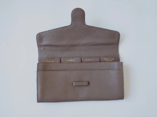 Vintage HEMISPHERE SUD Leather Travel Wallet, Hemisphere Sud Leather ...