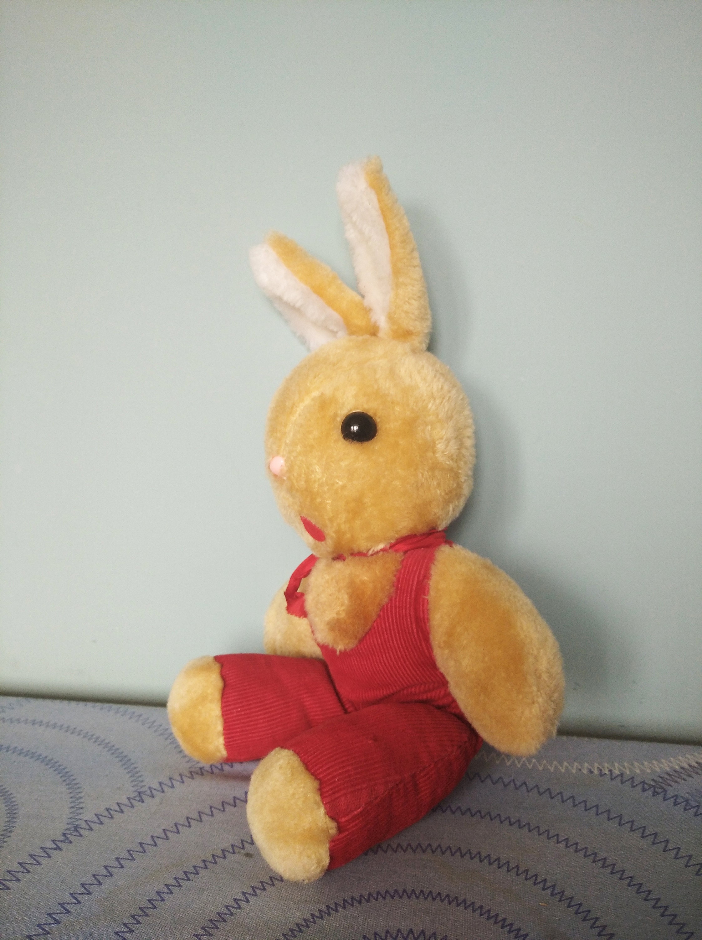 Vintage Adorable Soft Fluffy Bunny ,fluffy Buffy ,vintage ,old Toy ...