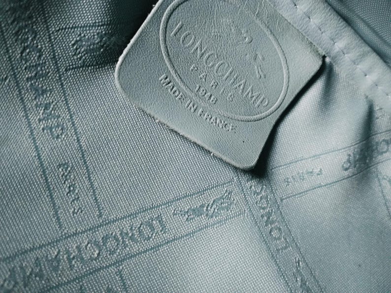 Vintage Longchamp Light Blue Leather Shoulder Bag - Made in France - Etsy