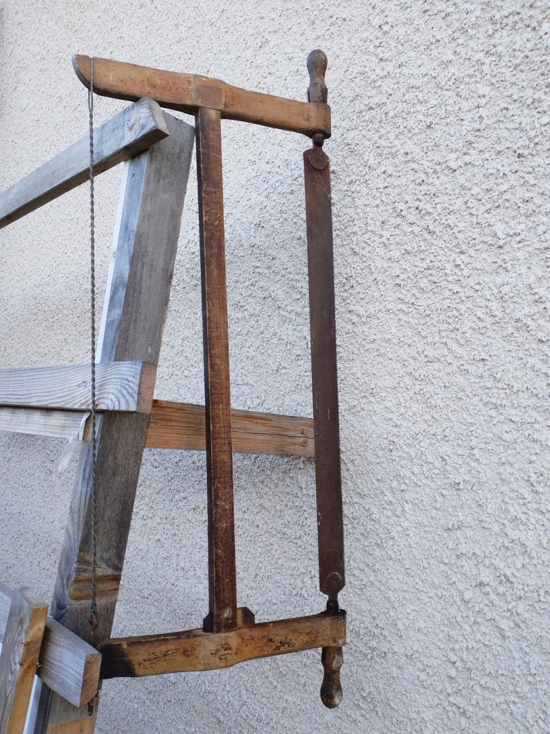 Antique Ulmia Bow Saw: German Wood Frame Crosscut, Rustic Decor - Etsy