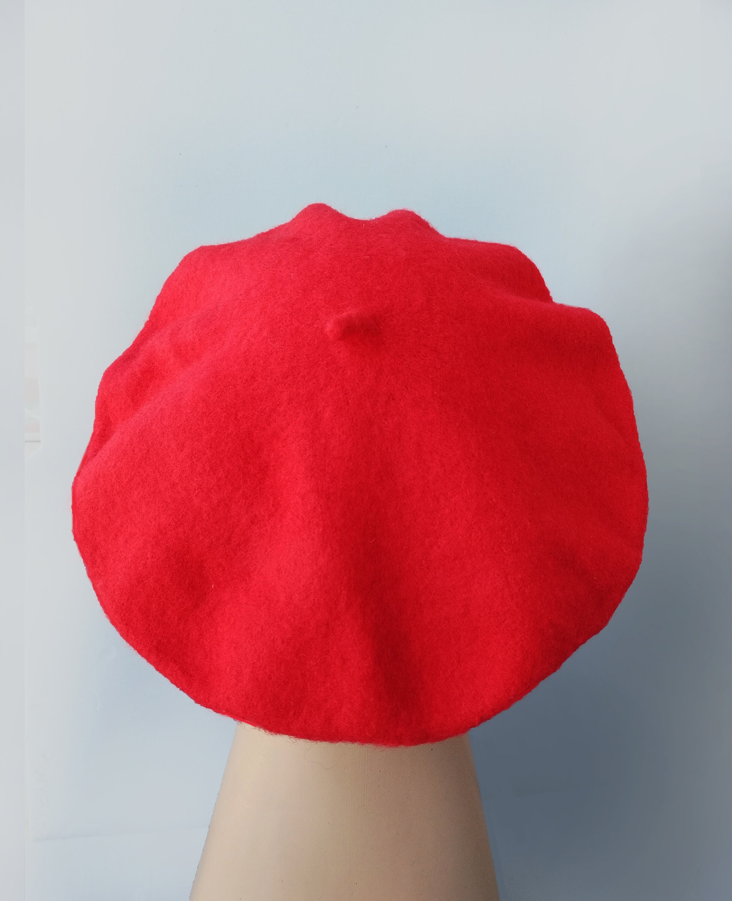 Women's Red Wool Baret UTA RAASCH Peter Hahn ,french Style Beret - Etsy