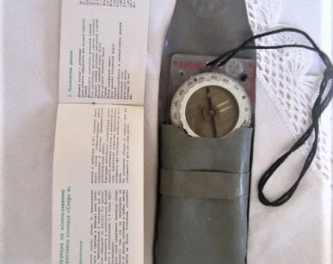 Vintage DDR Compass, Freiberger Präzisionsmechanik Compass, Old German ...