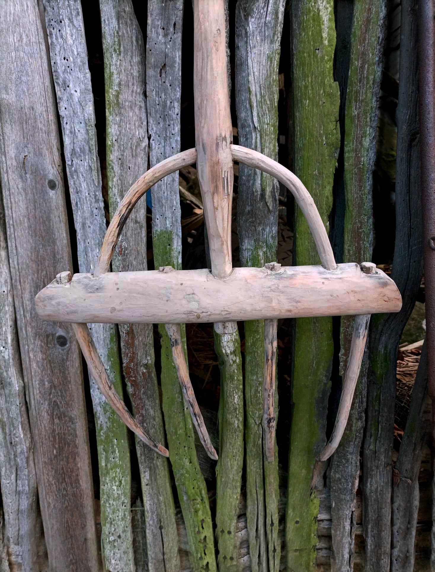 Vintage Bulgarian Large Wooden Hay Fork,agricultural Farmer Tool ...