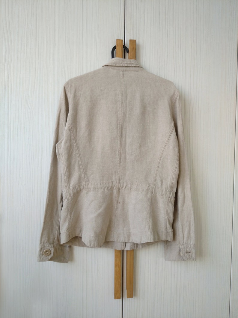 Vintage Max Mara Linen Jacket Max Mara Women's Blazer - Etsy