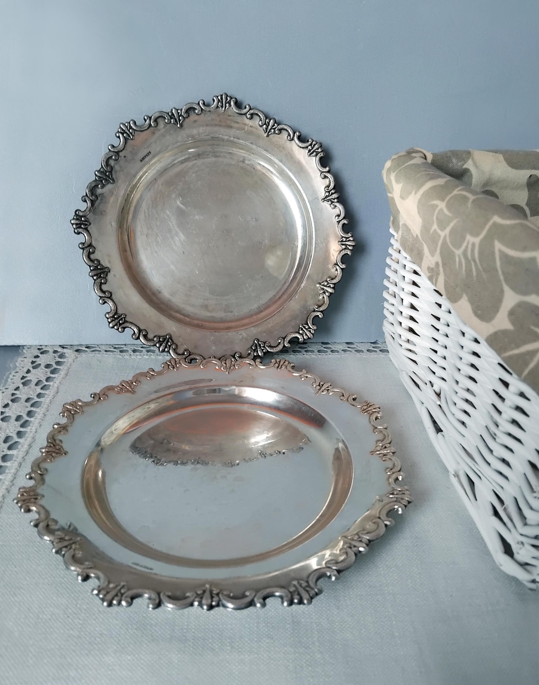 Vintage Prima NS Silver Plated Tray Set: Scandinavian Decor - Etsy UK