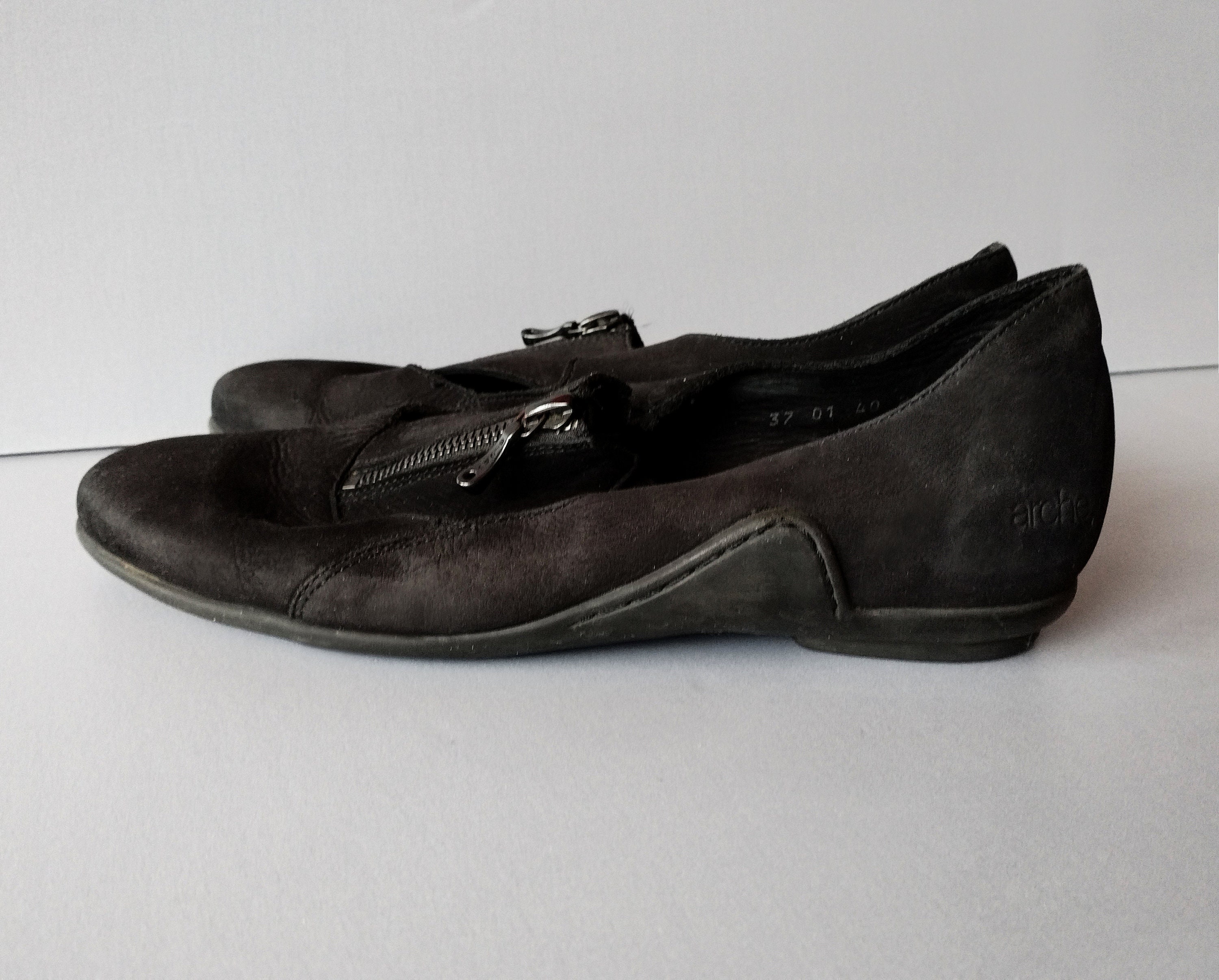 Vintage Arche LN Black Suede Ballerina Size EU 37 US 6,soft Suede ...