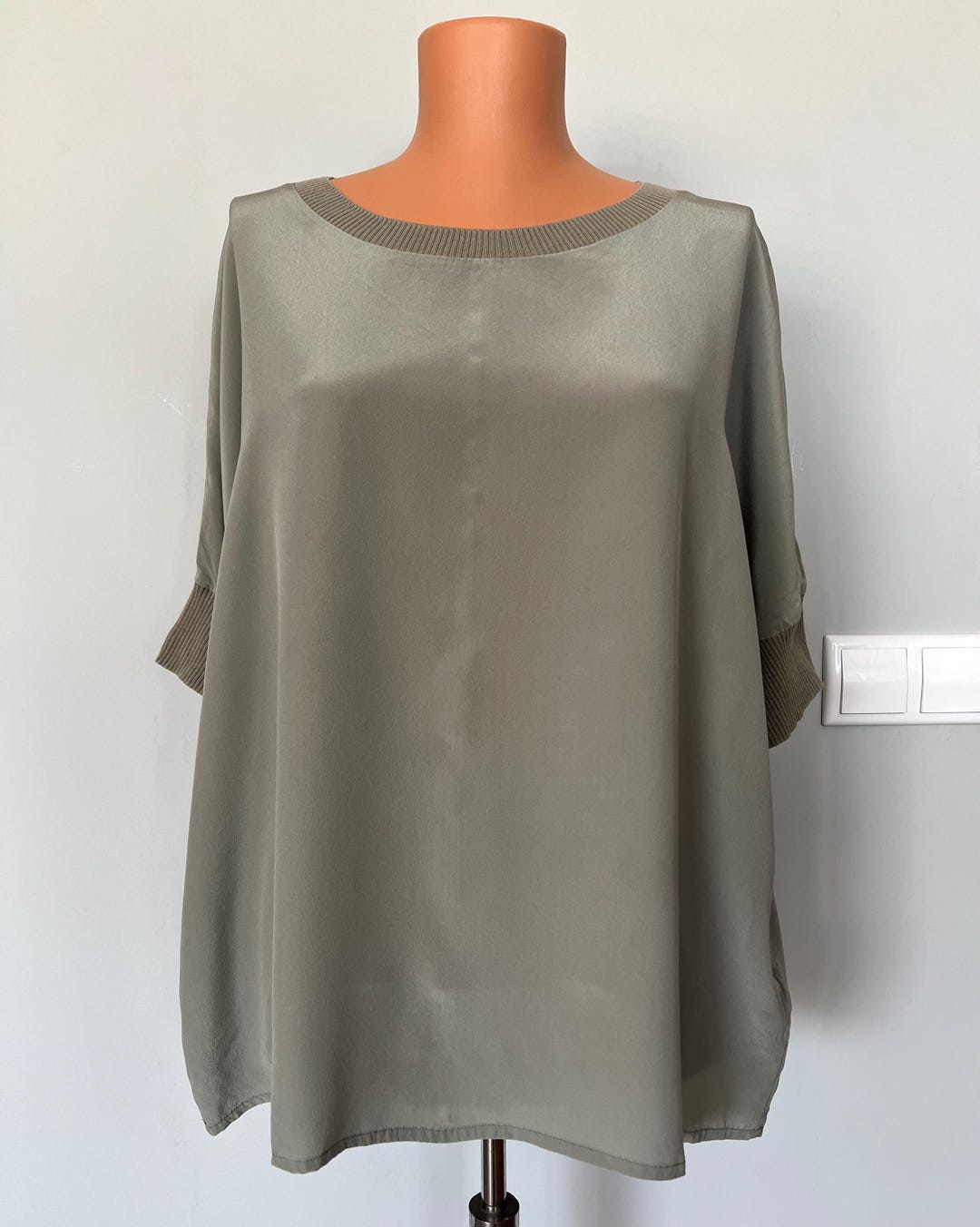 Falconeri | Oversized Silk Blend Blouse | Women’s M | Made in Italy - Etsy