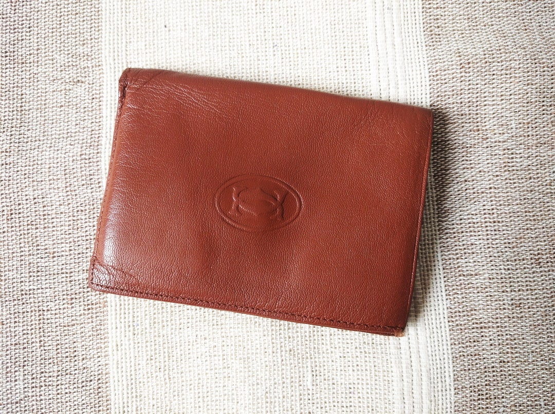 Vintage Cartier Men’s Bi-fold Leather Wallet,authentic Vintage Cartier ...