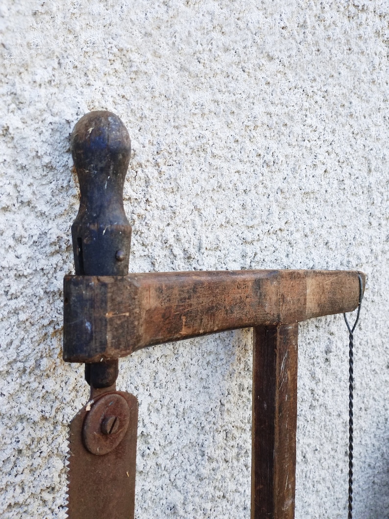 Antique Ulmia Bow Saw: German Wood Frame Crosscut, Rustic Decor - Etsy