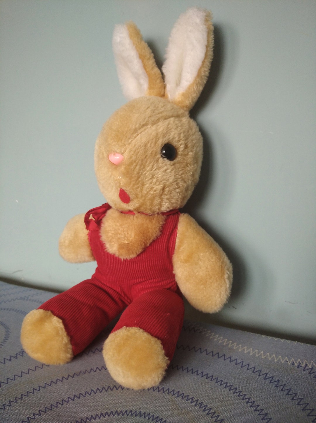 Vintage Adorable Soft Fluffy Bunny ,fluffy Buffy ,vintage ,old Toy ...